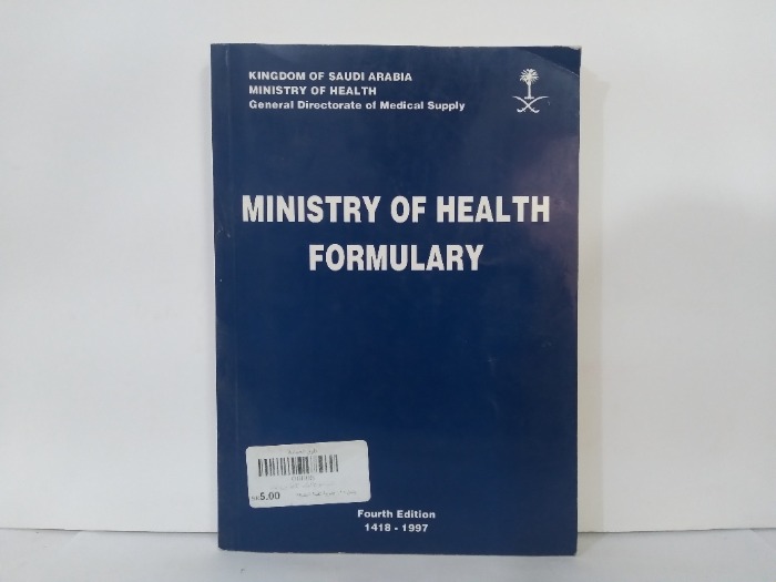 MINISTRY OF HEALTH FORMULARY